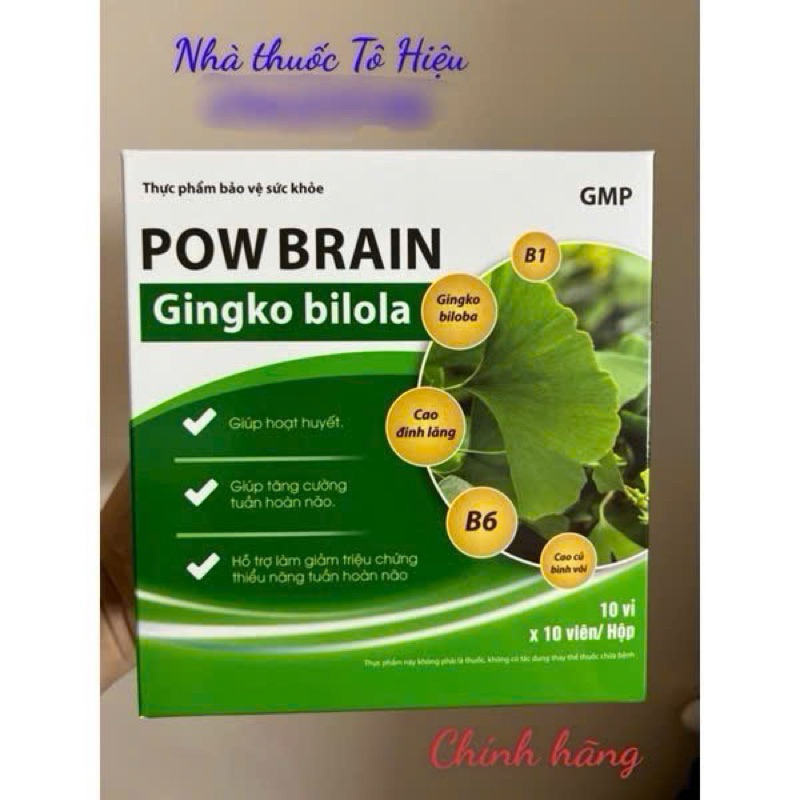 Pow BRAIN (Genuine) Box of 100 tablets - Helps stimulate blood ...