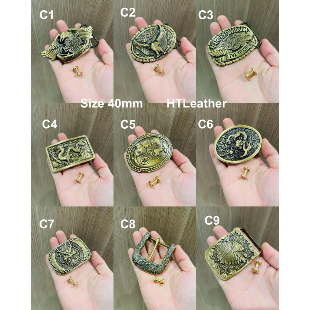 Monolithic cast copper belt pendant, men's belt buckle size 40mm ...