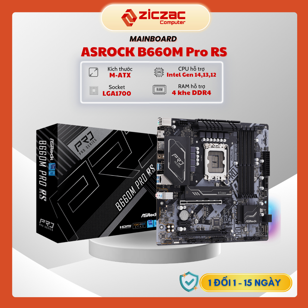 Mainboard ASRock B660M PRO RS 4 RAM slots DDR4 MATX - Genuine | Shopee ...