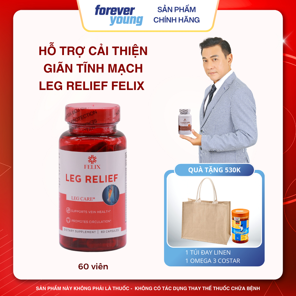 Felix Leg Relief Varicose Veins Support 60 Tablets, Genuine USA, Free 1 ...