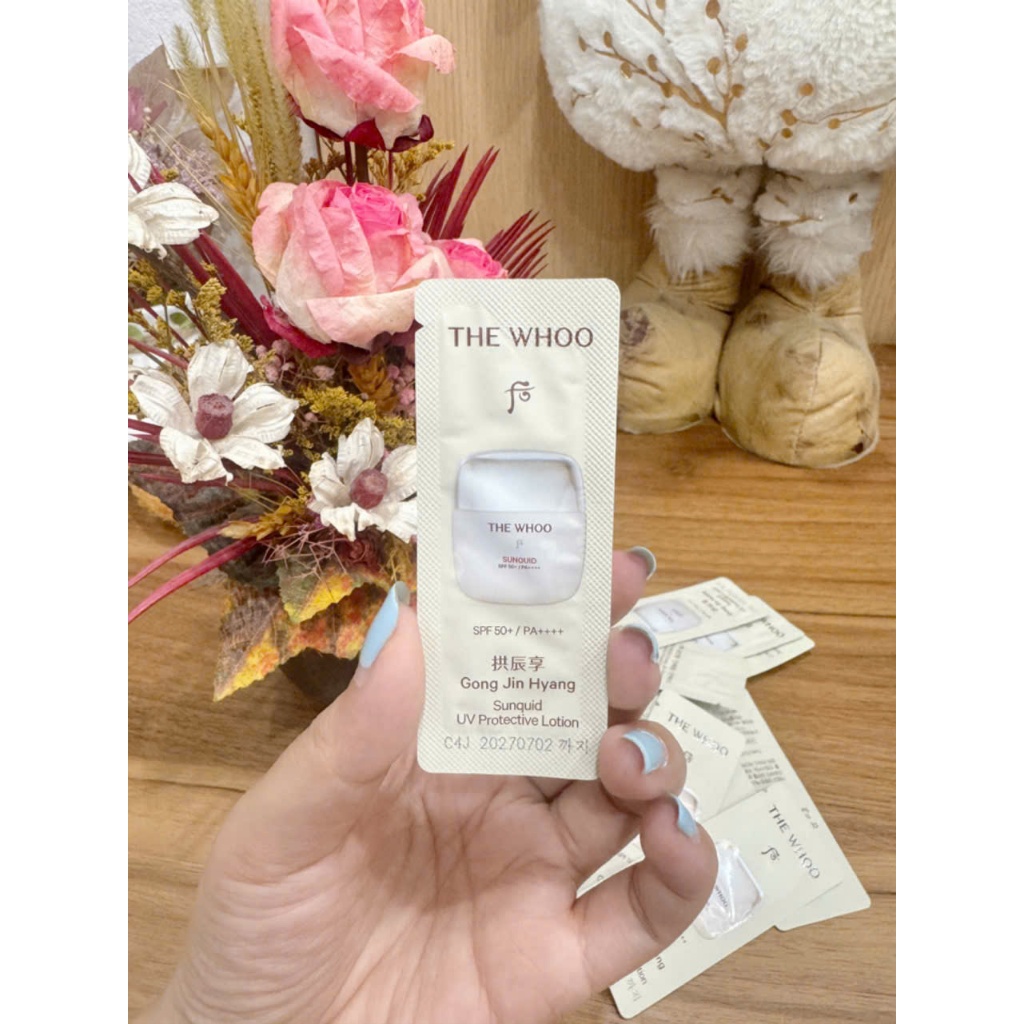 Combo of 10 Packs of The Whoo Sunquid Sunscreen SPF 50+/Pa++++ 50ML ...