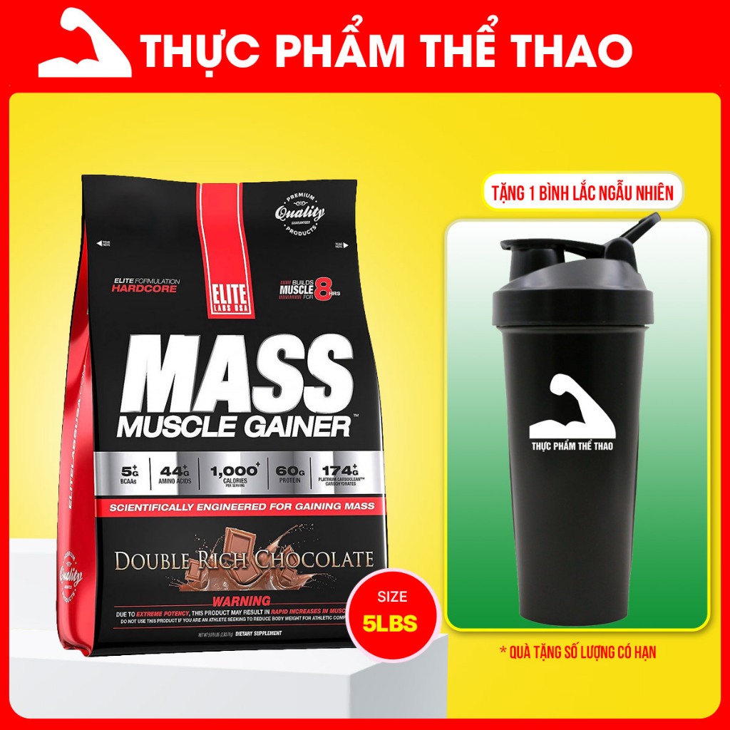 Mass MUSCLE GAINER Elite Labs Weight Gain Milk (5-10-20LBS) - Supports ...