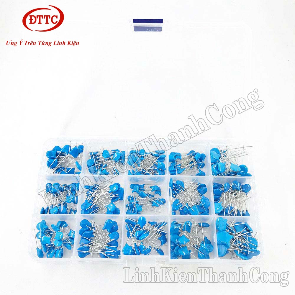 (300 Pieces) Combo of 15 Types of High Voltage Capacitors 1kV/2kV/3kV 0 ...