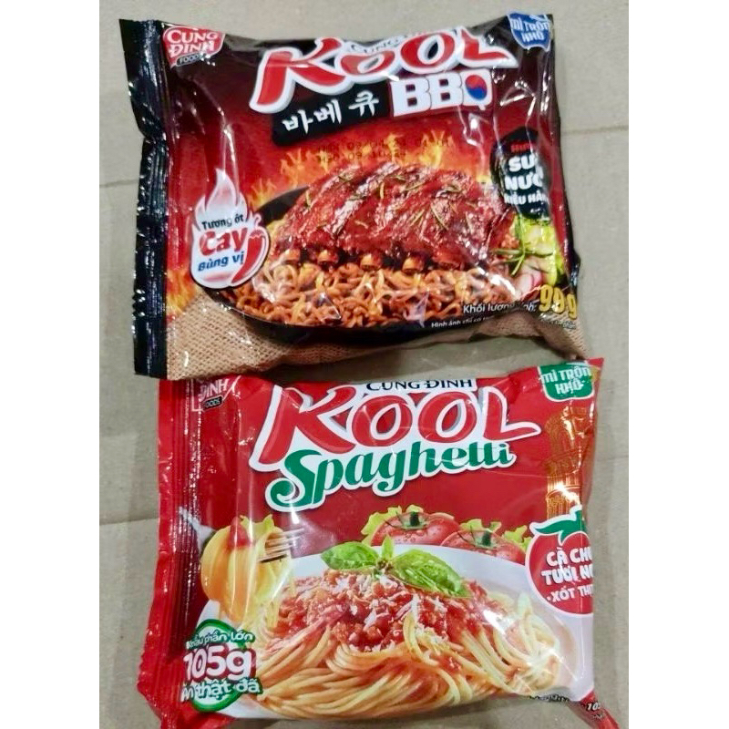 Kool Spaghetti Mixed Noodles Combo /Royal BBQ Ribs 99g Pack | Shopee ...