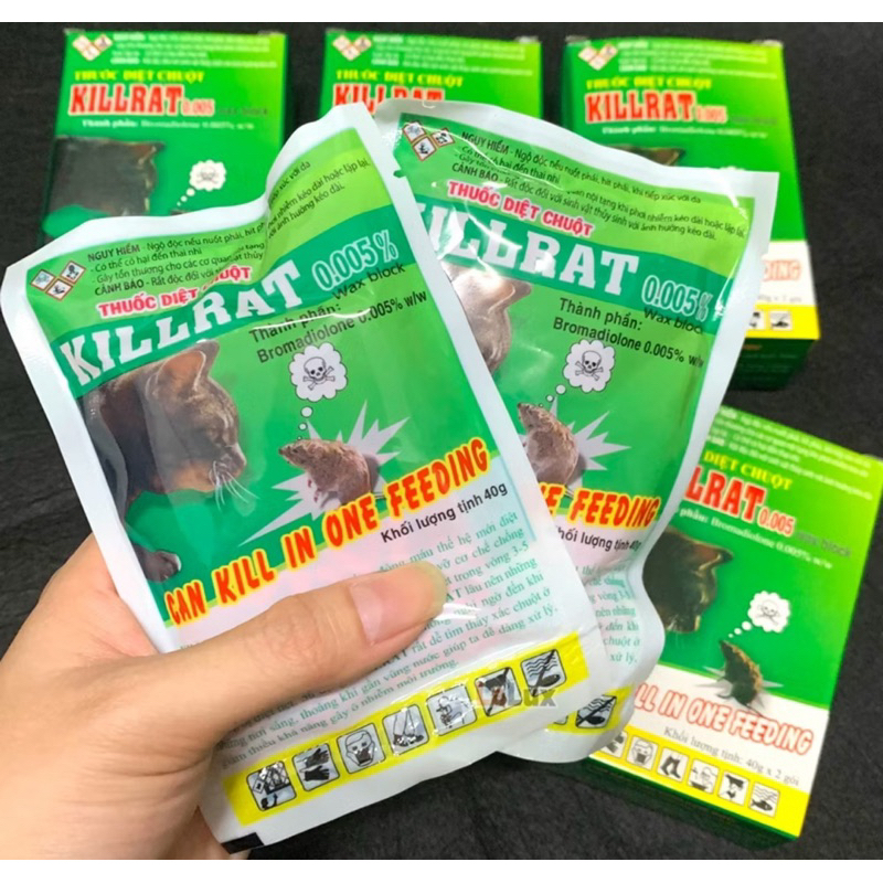 Killrat RAT KILLER- (box of 2 packs) Effective after just 1 bait ...