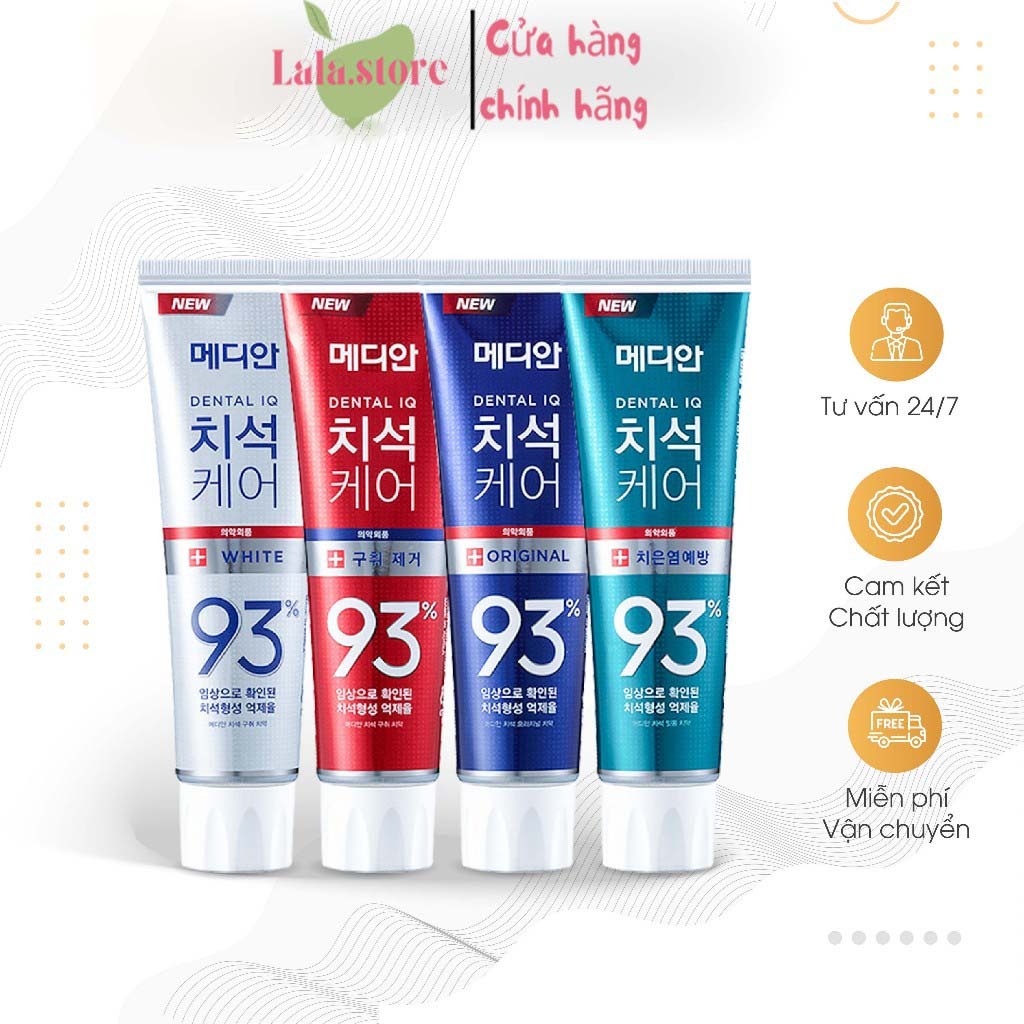 Median DENTAL IQ 93% Korean whitening toothpaste 120g | Shopee Malaysia