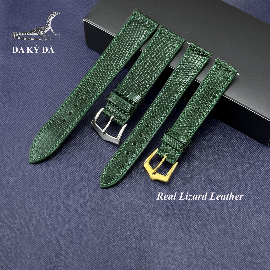 (Green-Slim Fit) GENUINE LEATHER men's and women's watch strap with ...