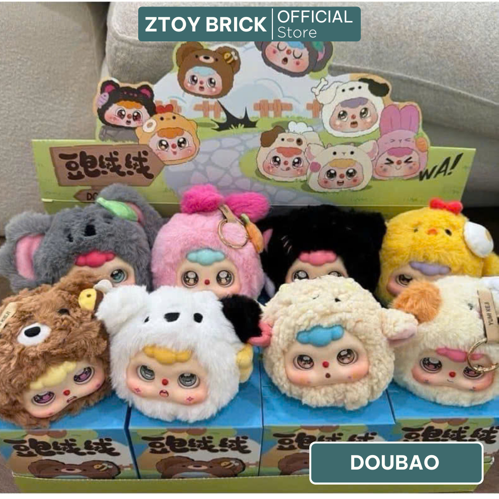 Doubao Plush Series BOX, Cartoon Stuffed BLIND BOX BOX Doubao Plush ...