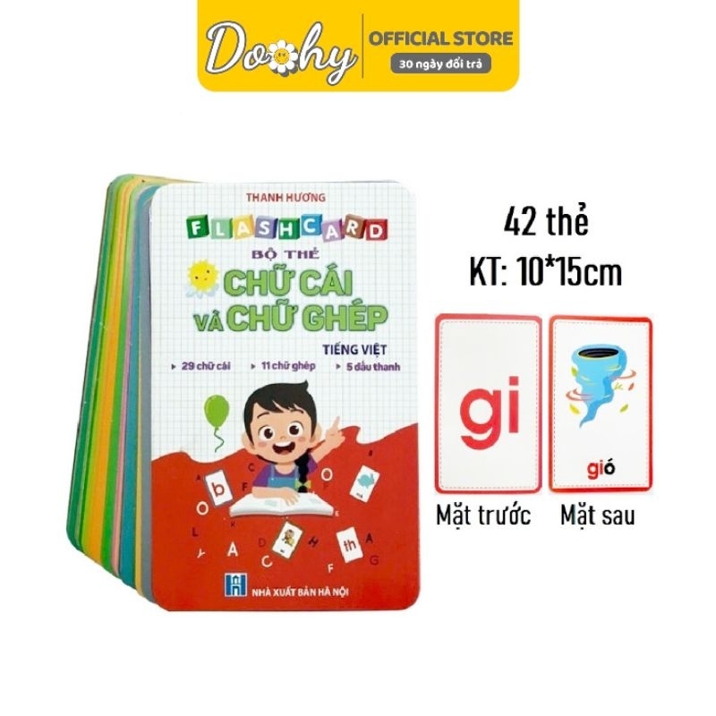 Alphabet and digraph flashcard set for children to learn Vietnamese ...