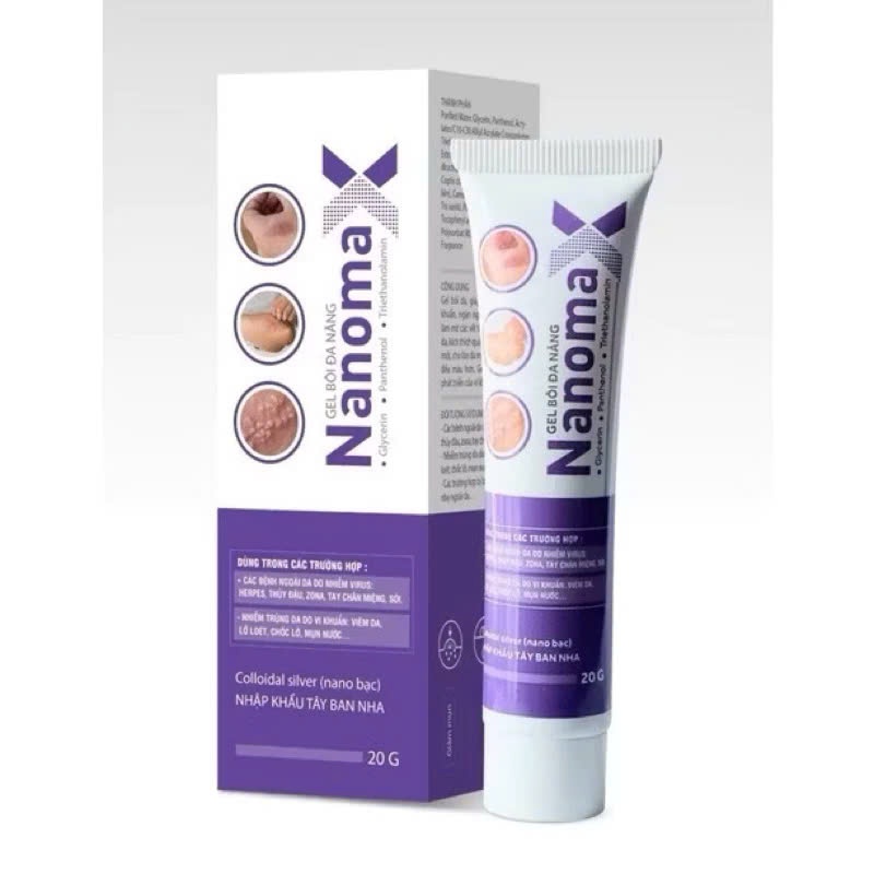Nanomax Multi-Purpose Topical Gel - Antibacterial, Supports Chickenpox ...