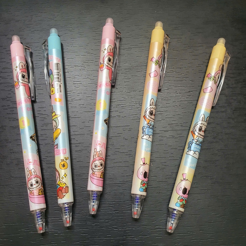 Writing labubu erasable pen cute labubu cartoon | Shopee Malaysia