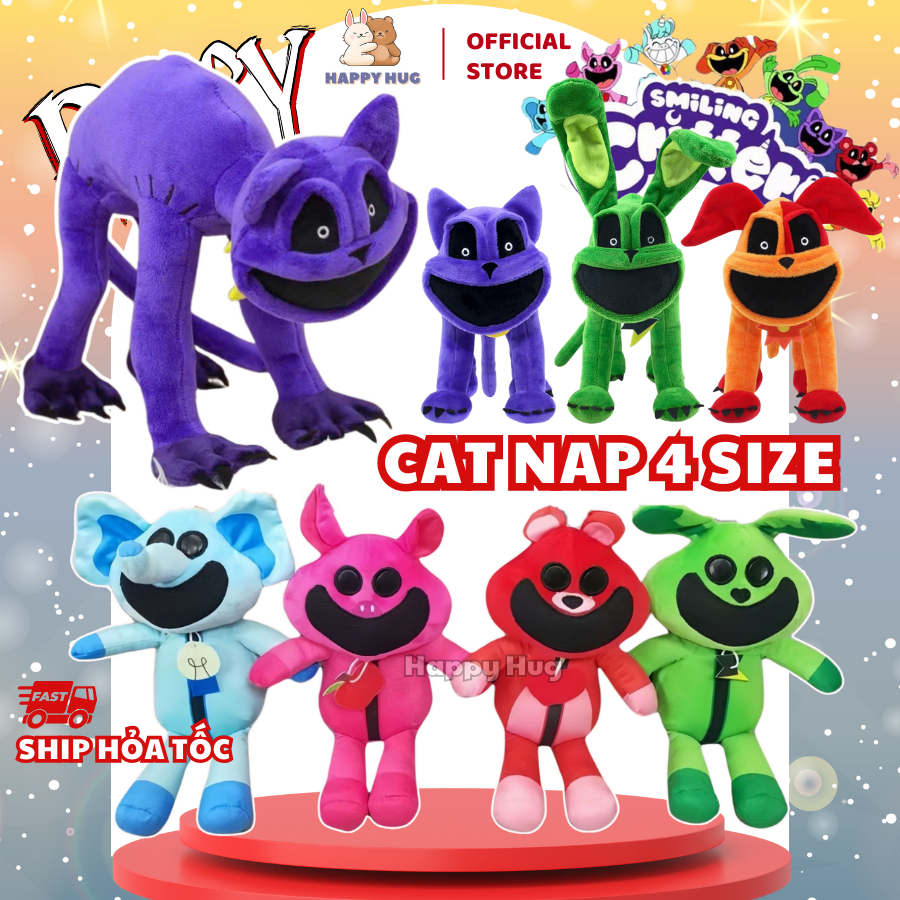 Catnap teddy bear 4 Sizes, Catnap size to Smilling Critters Poppy ...