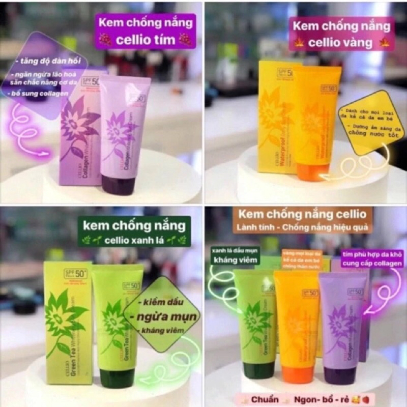 Fire 24/24 Cellio sunscreen 70g Green Tea, Collagen, Waterproof SPF 50 ...