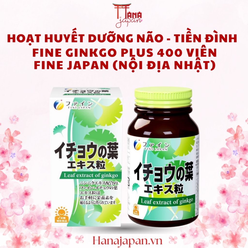 Fine Japan brain circulation support - brain tonic pills 400 pills ...