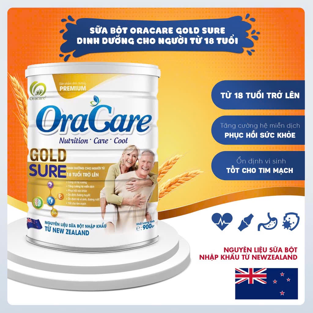 Oracare Gold sure milk 900gr (new date) | Shopee Malaysia