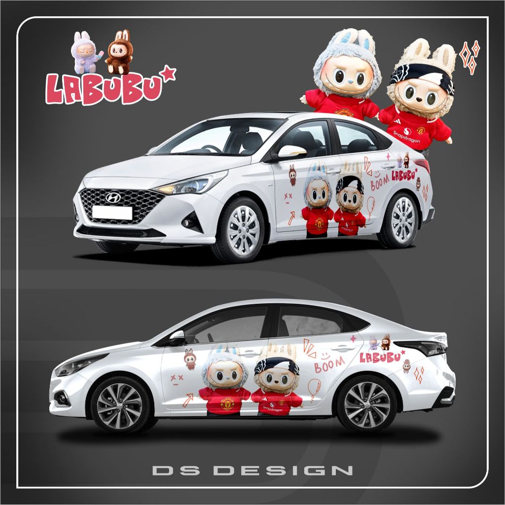 Labubu 05 car Sticker - Labubu Sticker - Car Decal - DS Decal | Shopee ...