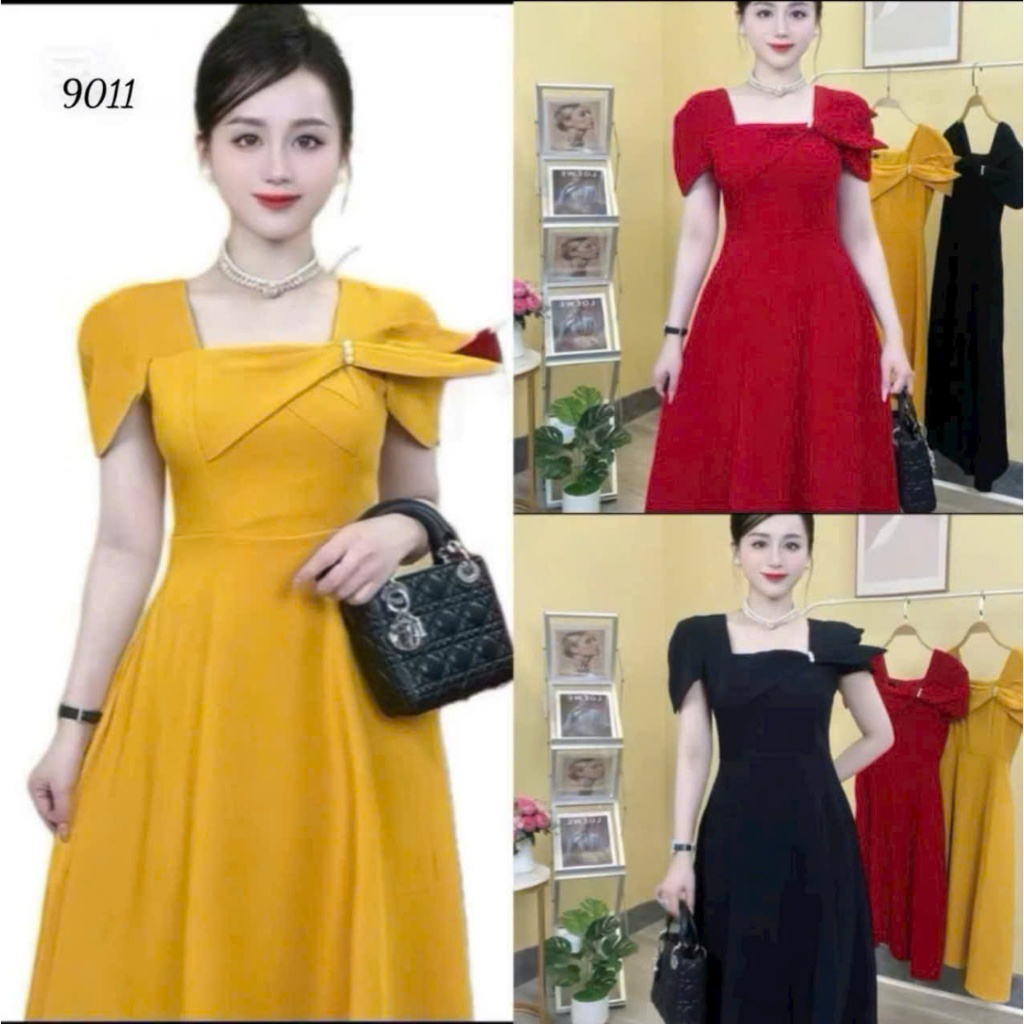 Designed DRESS, DAMN PARTY DRESS WITH SHORT SLEEVES WITH BOTTOM IN COLD ...