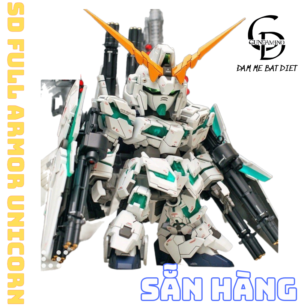 [READY Stock] GD SD RX-0 Full Armor Unicorn assembly model (Free decal ...