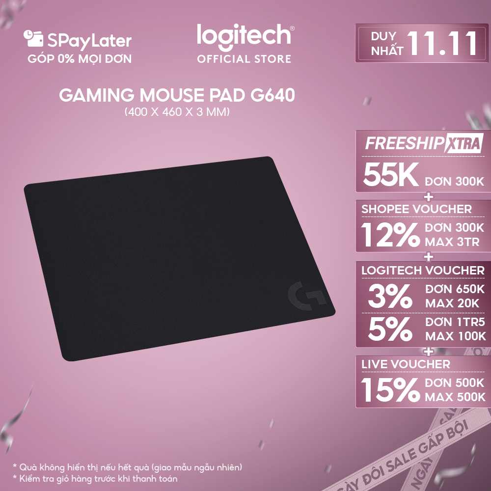Logitech G640 gaming mouse pad - Fabric surface, good friction, anti ...