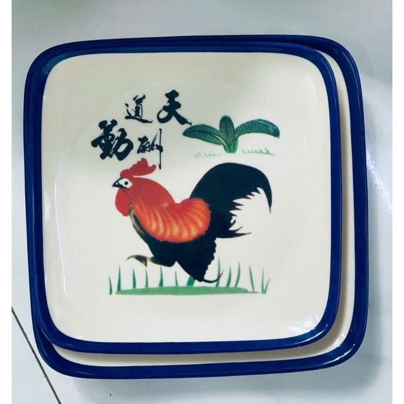 Chicken-shaped melamine plastic bowls - cups - plates | Shopee Malaysia