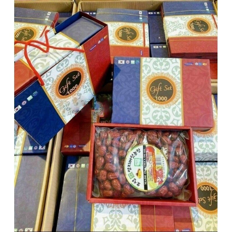 [3 Stripes APPLES] SAMSUNG RED APPLES - GIFT SET - KOREA 1KG BOX - TYPE ...
