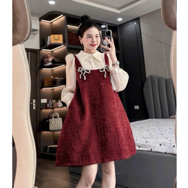 Stone bow evening dress M429 sm | Shopee Malaysia