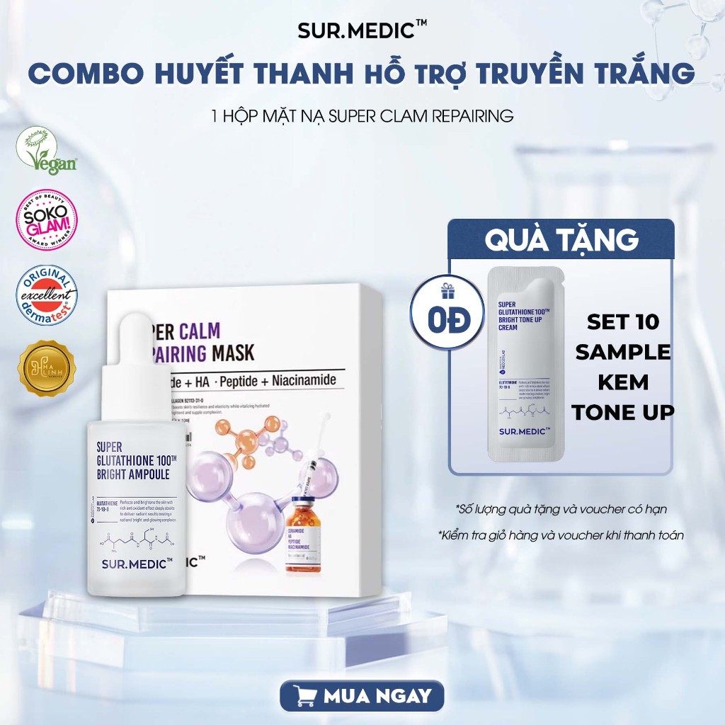 Surmedic Super Glutathione Bright Whitening and Anti-Aging Essence Duo ...