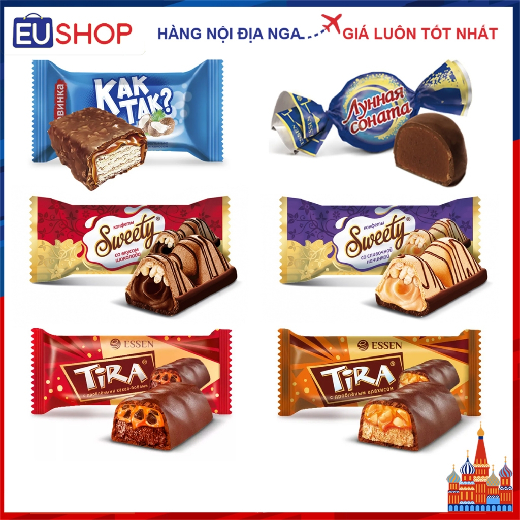 Essen Kak Tak Chocolate Candy - Luna - Sweety - Tira, 500Gr Pack ...