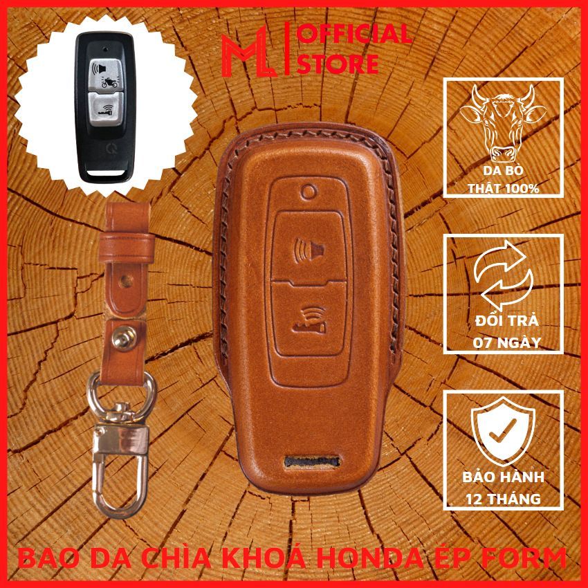 Pressed Leather Motorcycle Key Cover HON-S2 Honda SH 2021, SH 2022, SH ...