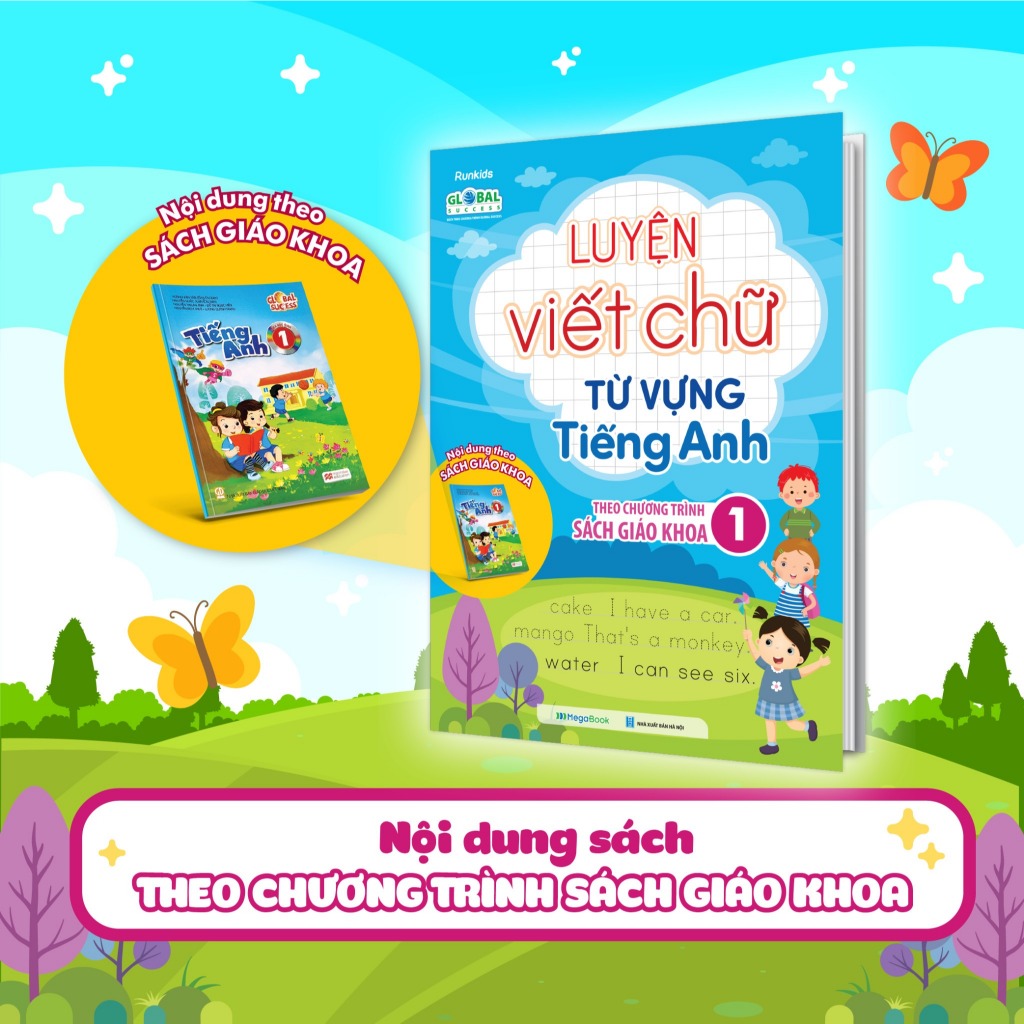 Practice book for writing English vocabulary according to the Grade 1 ...