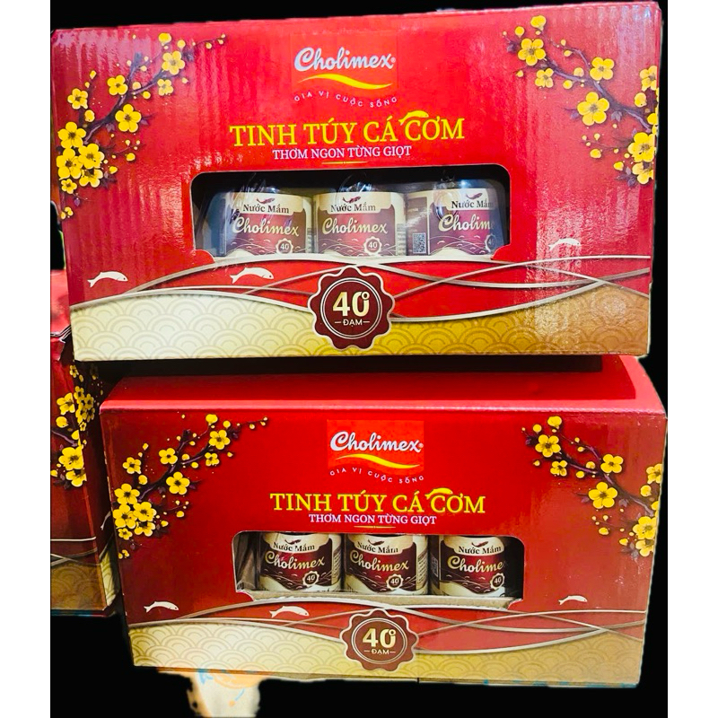(Gift Box CNY 2025) Cholimex Anchovy Refined Fish Sauce 12 bottles x ...