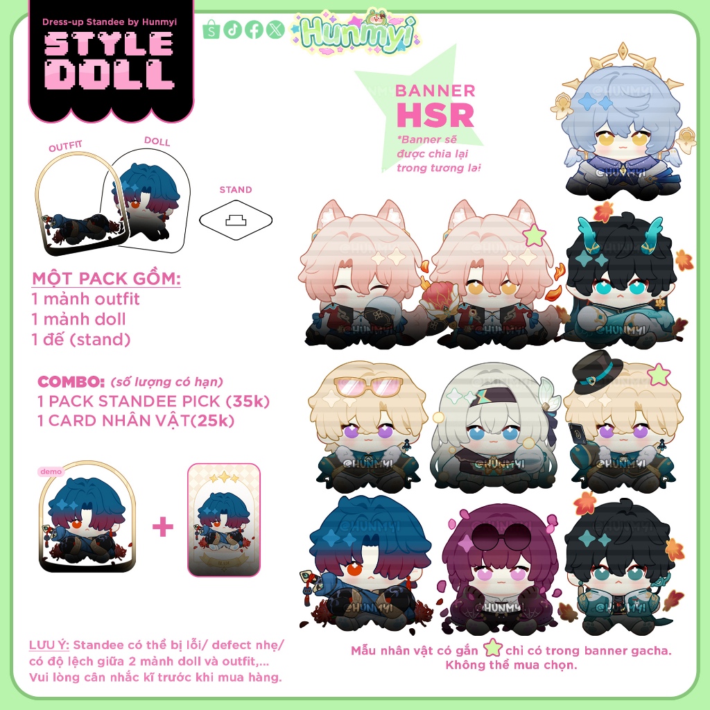 [Style Doll] Honkai: Star Rail/HSR Standee dess-up by Hunmyi | Shopee ...