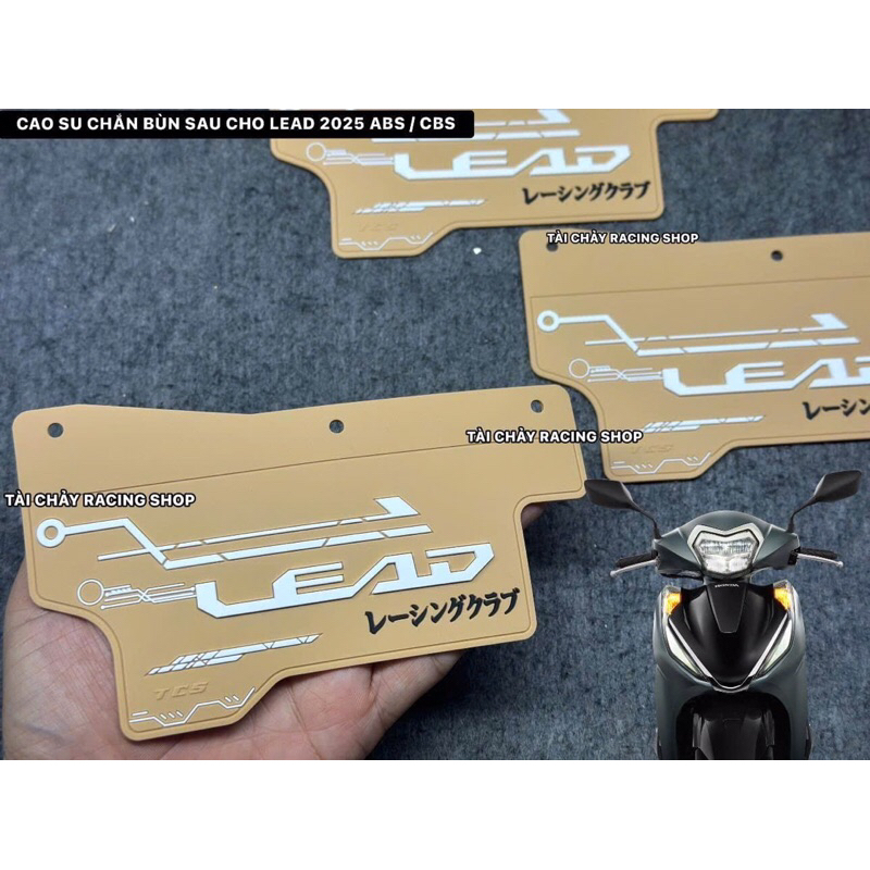 [ 1 PIECE ] LEAD 2025 ABS / CBA LIGHT YELLOW REAR FENDER RUBBER ...