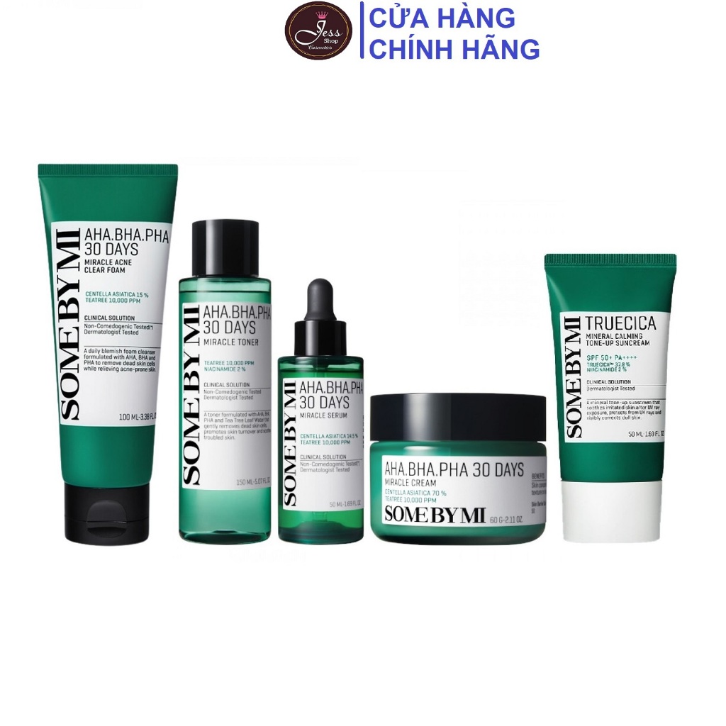 Set of 5 Some By Mi AHA-BHA-PHA 30 Days Miracle Acne Reduction Products ...