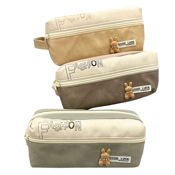 7867 Fashion Good Luck Fabric Pencil Case Pen Box with 2 Waterproof ...