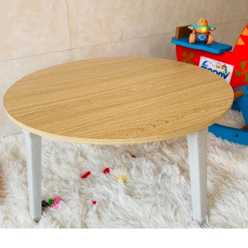 Super cheap Voucher Folding table with wood grain, imitation stone ...