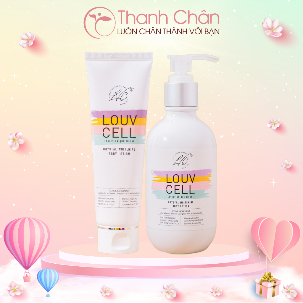 Louv Cell Crystal Whitening Body Lotion 120ml | Shopee Malaysia