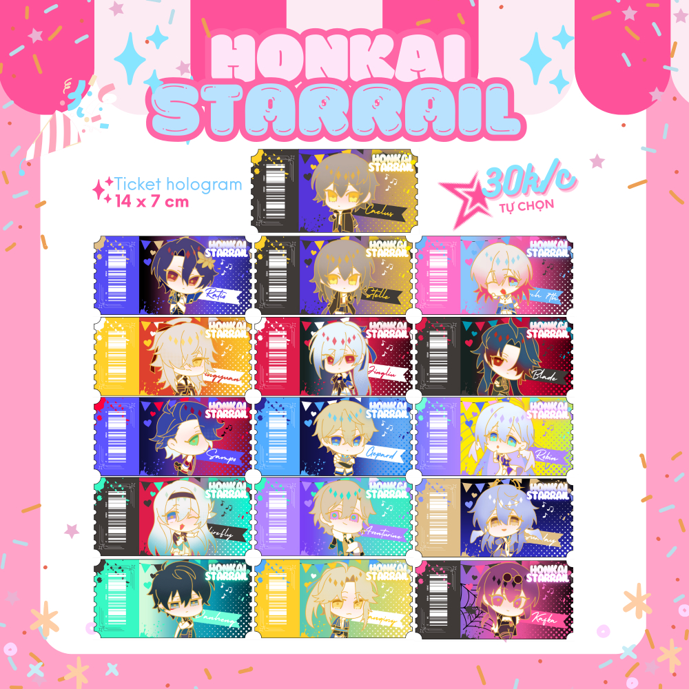 [AVAILABLE] Ticket HONKAI STAR RAIL HOLOGRAM (choose your own model ...