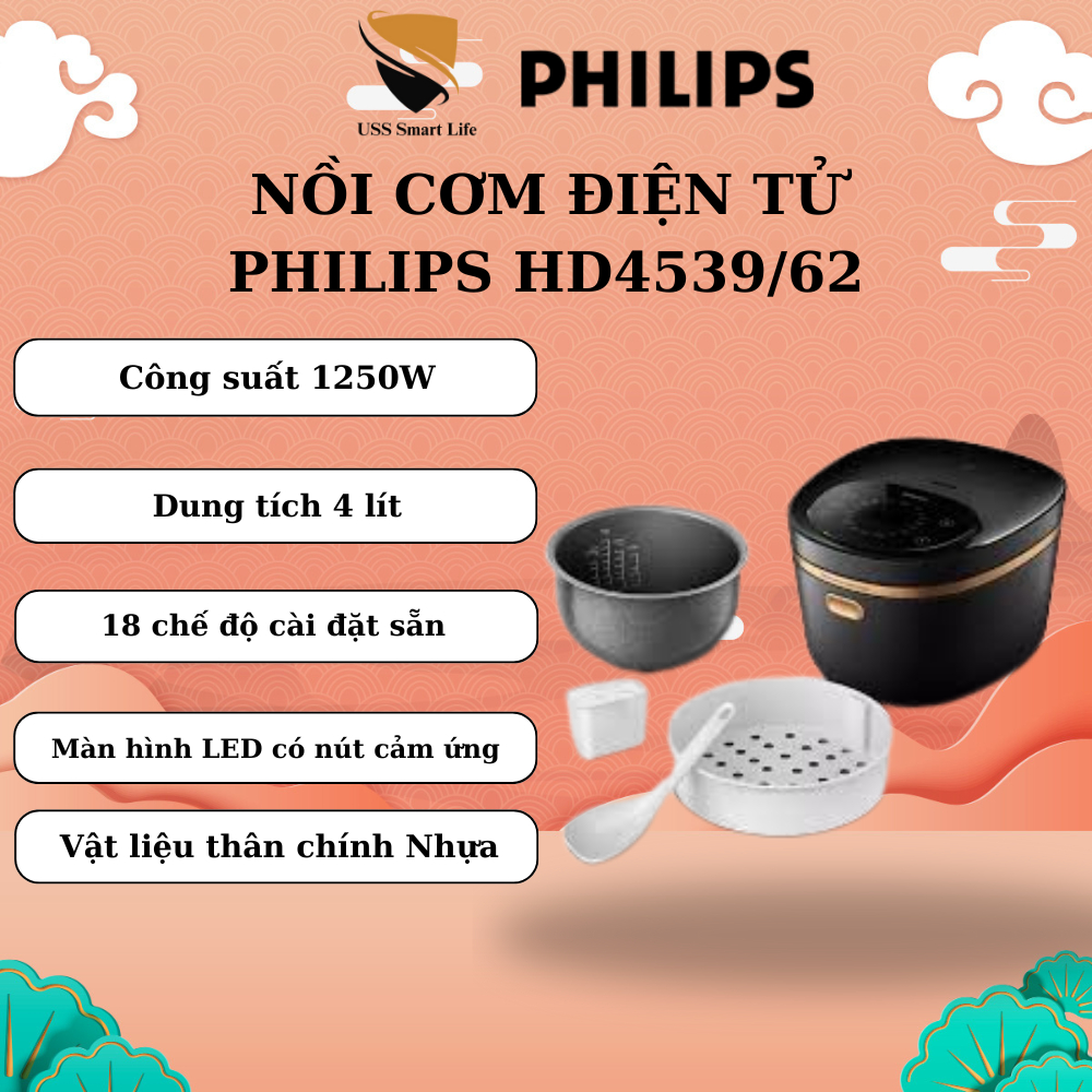 Philips HD4539/62 High Frequency Electronic Rice Cooker | Shopee Malaysia