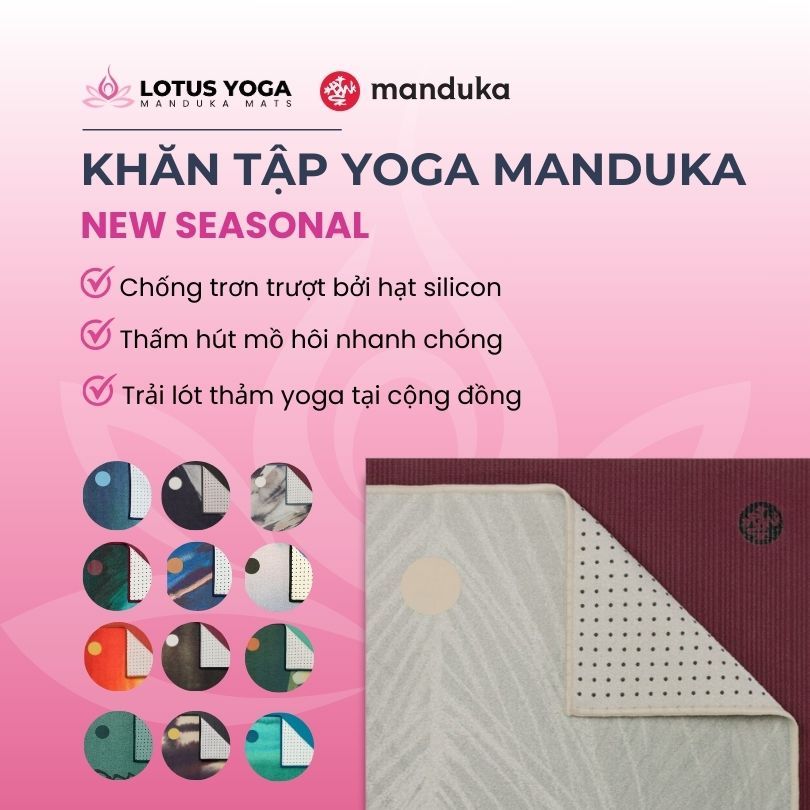 Manduka Yoga Towel YTRSKIDLESS-71 | Yogitoes - NEW SEASONAL Protects Yoga Mats Absorb Sweat ...