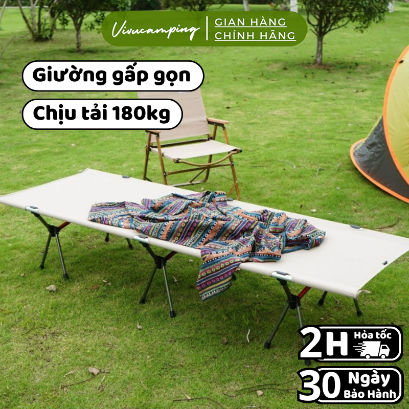 Compact, Easy-to-Carry Folding Picnic Bed, Solid Aluminum Alloy ...