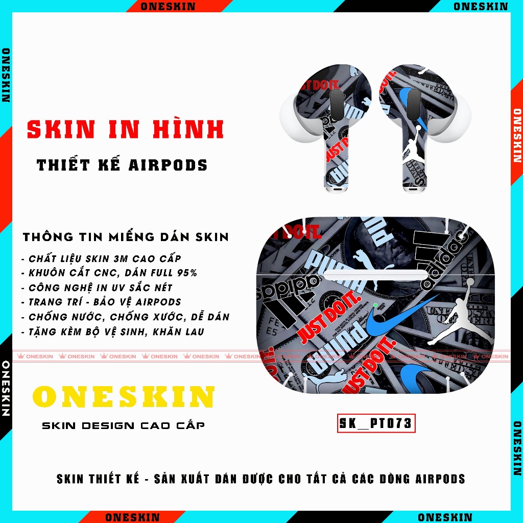 Airpods 1/2/3/Pro/Pro 2 Pattern Design Skin Sticker |Sk_th073| High ...