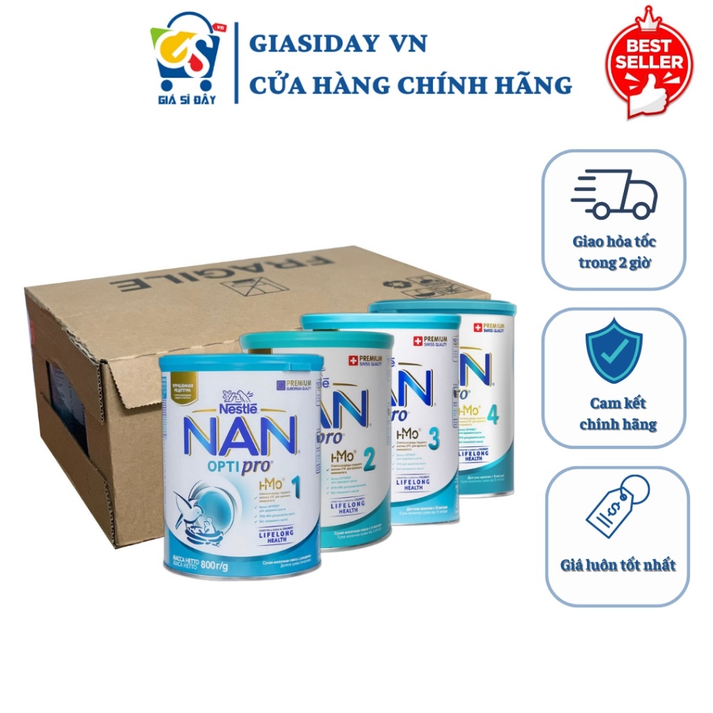 [HSD 2026] [BOX] Nan Nga Optipro Nestle Milk No. 1, 2, 3, 4 - Formula ...