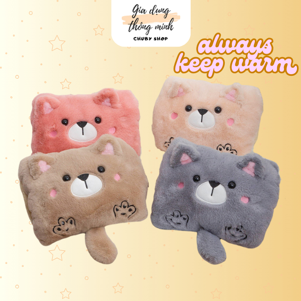 Heating bags, hot packs for menstrual cramps, pretty cats, plug in ...
