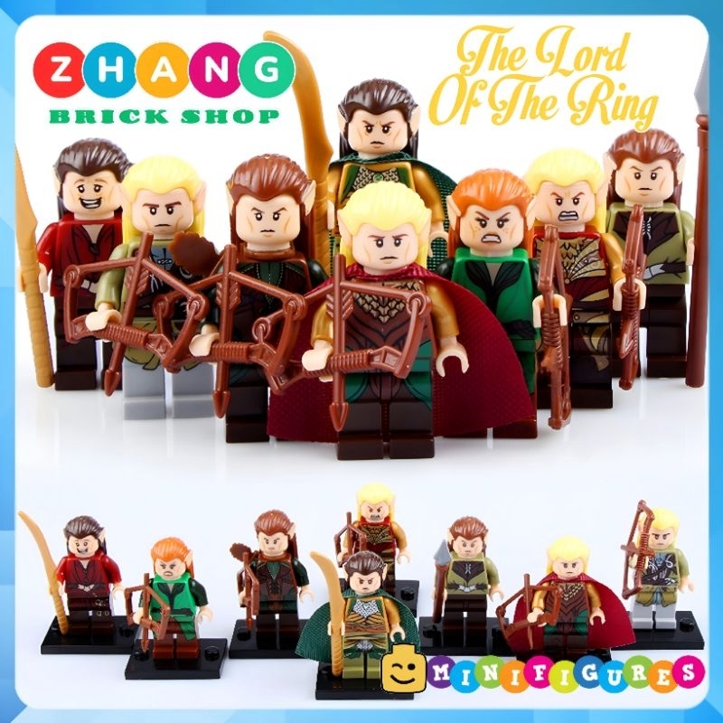 Lord of the ring Haldir Tauriel Legolas - Elrond Minifigures POGO ...