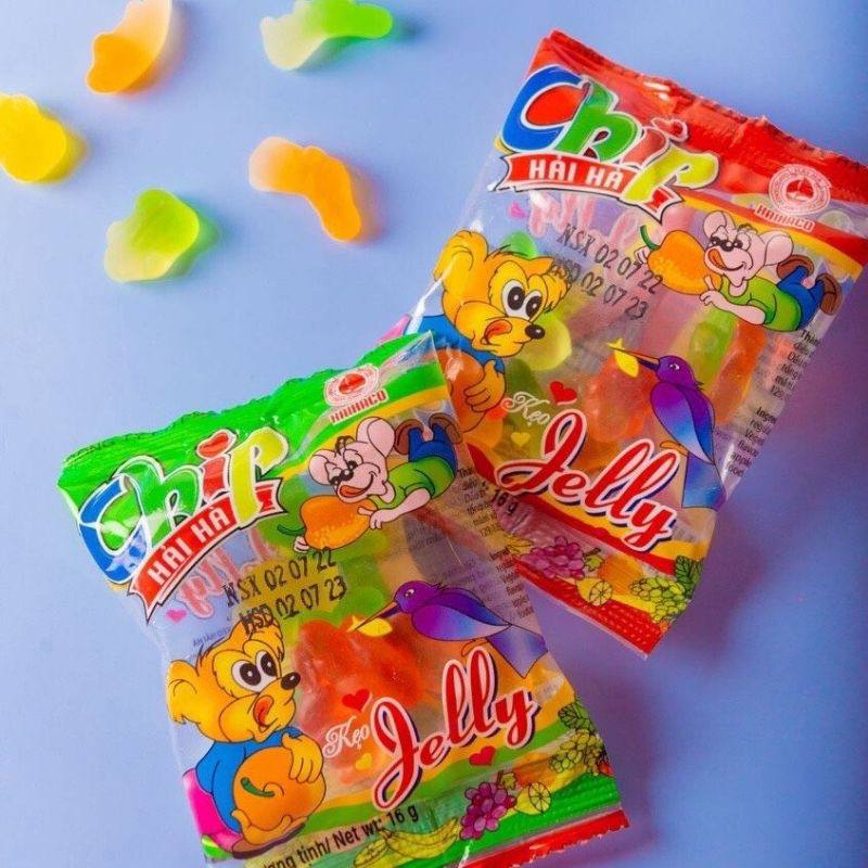 Hai Ha Jelly chip marshmallows with fruit flavor (16g pack) | Shopee ...