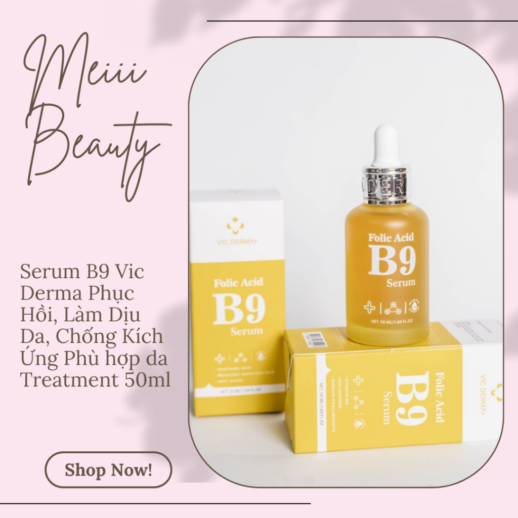Serum B9 Vic Derma restores, soothes skin, reduces irritation 50ml ...