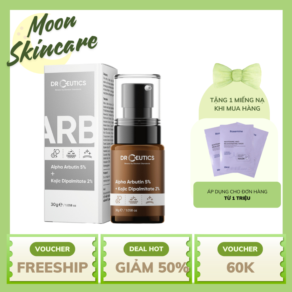 Drceutics Alpha Arbutin Essence Brightens Dull Skin Slingshotm Alpha Arbutin 5% and Kojic ...