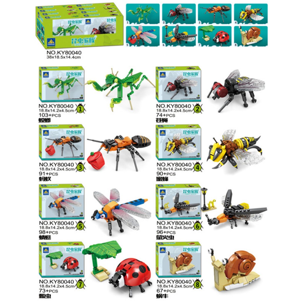 Giant insect lego assembly toy | Shopee Malaysia