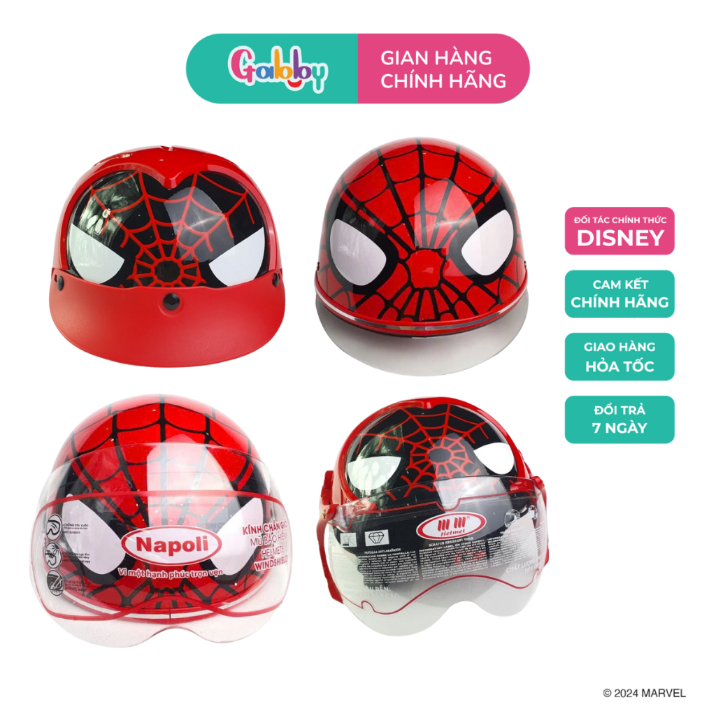 Mesuca Spiderman Napoli Baby Helmet Super Breathable and Lightweight ...